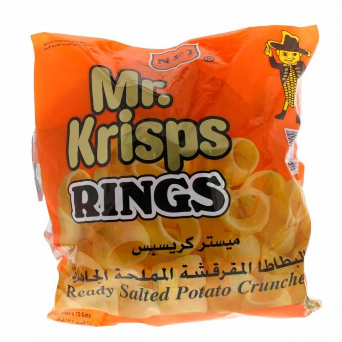 Mr Krisps 15g Rings/natural