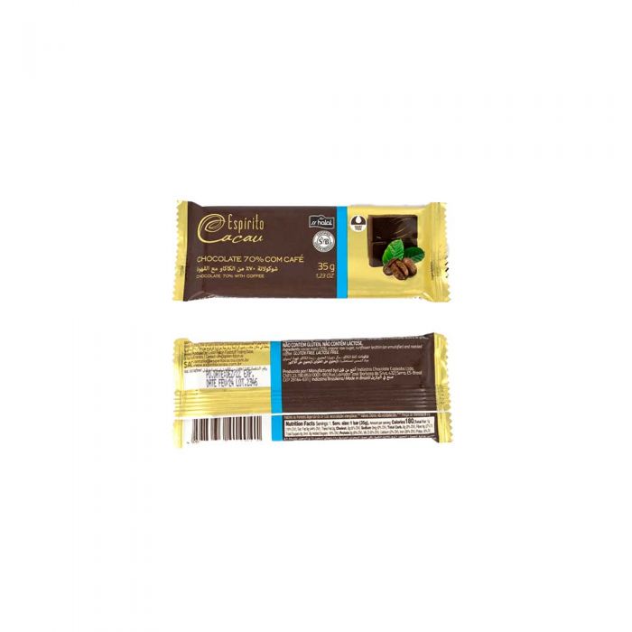 Espirito 70%Cacau Choco Coffee Beans 35g