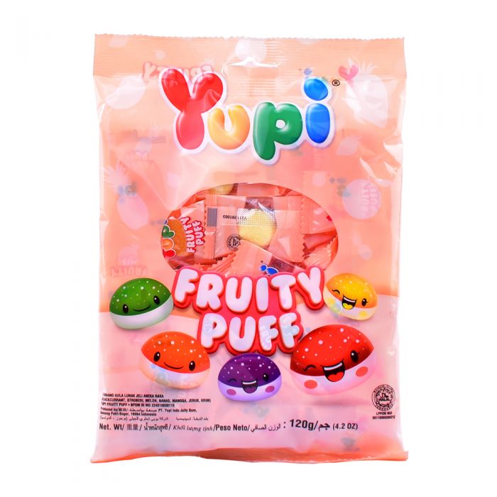 Yupi Fruity Puff Gummy 120gm