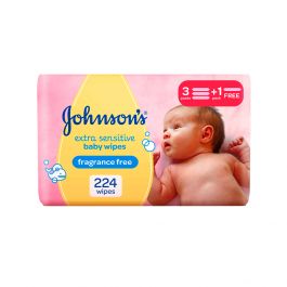 J&J Wipes Extra Sensitive 56's (3+1F)